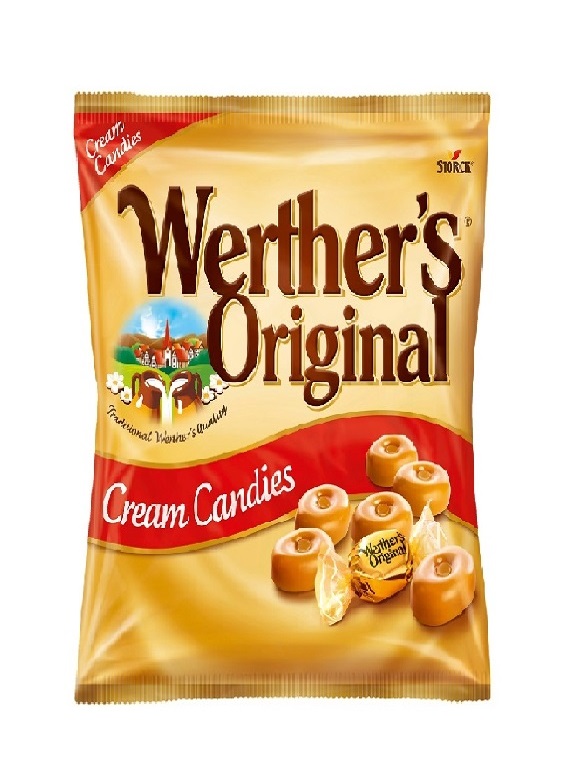 Конфеты в пакетах Werthers Original kermakaramelli 135g 4014400910063 ...